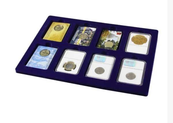 Giant Coin Case for 80 Slabs with Blue Interior - Safe Albums