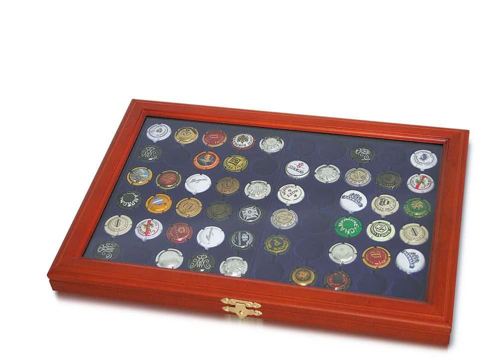 Wooden Showcase for Champagne Caps & Crown Corks - Safe Albums