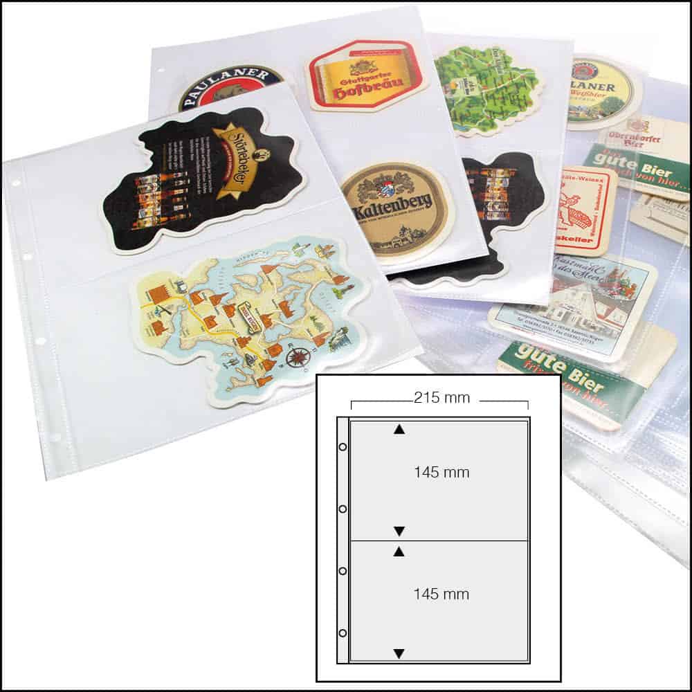 2 Pocket Beer Mat Album Pages- 15 - Safe Albums