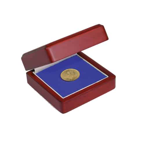 Wooden Coin Case for 1 Coin - Safe Albums