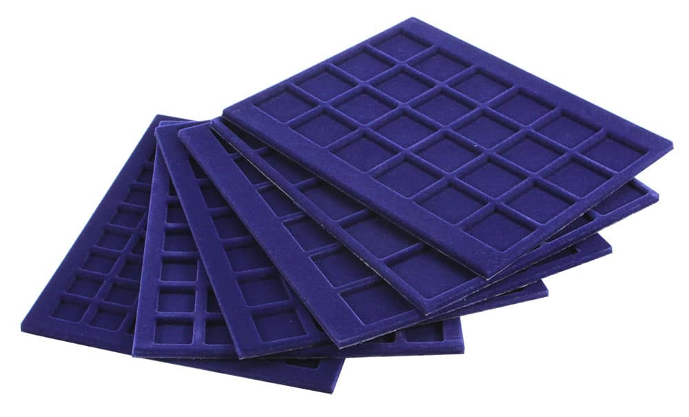 Coin Case "Aluminium" With 6 Trays of Your Choice - In Black or Silver ...