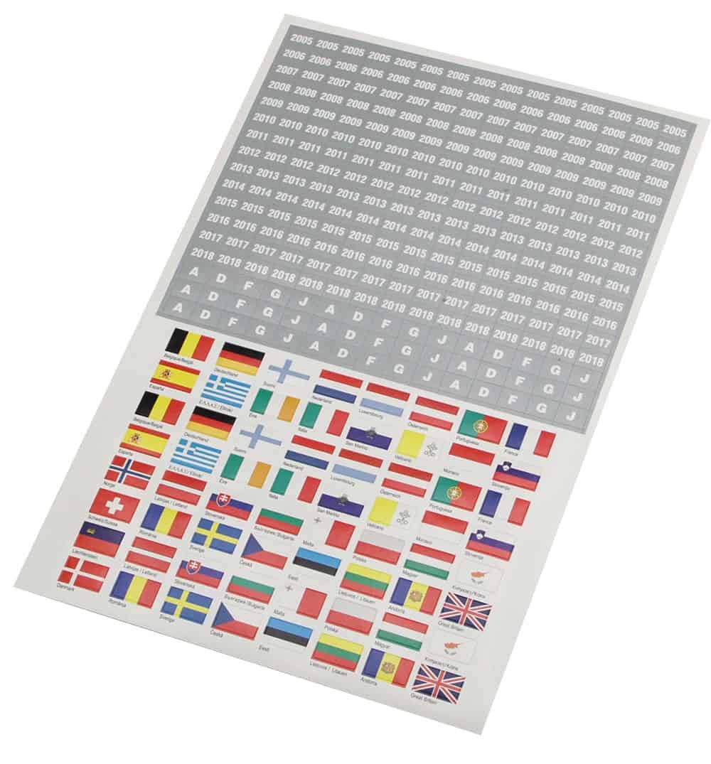 Identification Flags for Coin Pages ... - Safe Albums