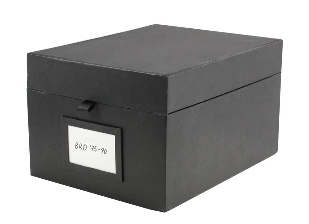 Postcard box Black Special A6 size 180 x 250 x 135 mm
