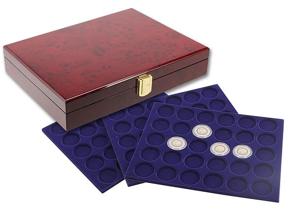 Premium Coin Case With 3 Trays of Your Choice - Safe Albums