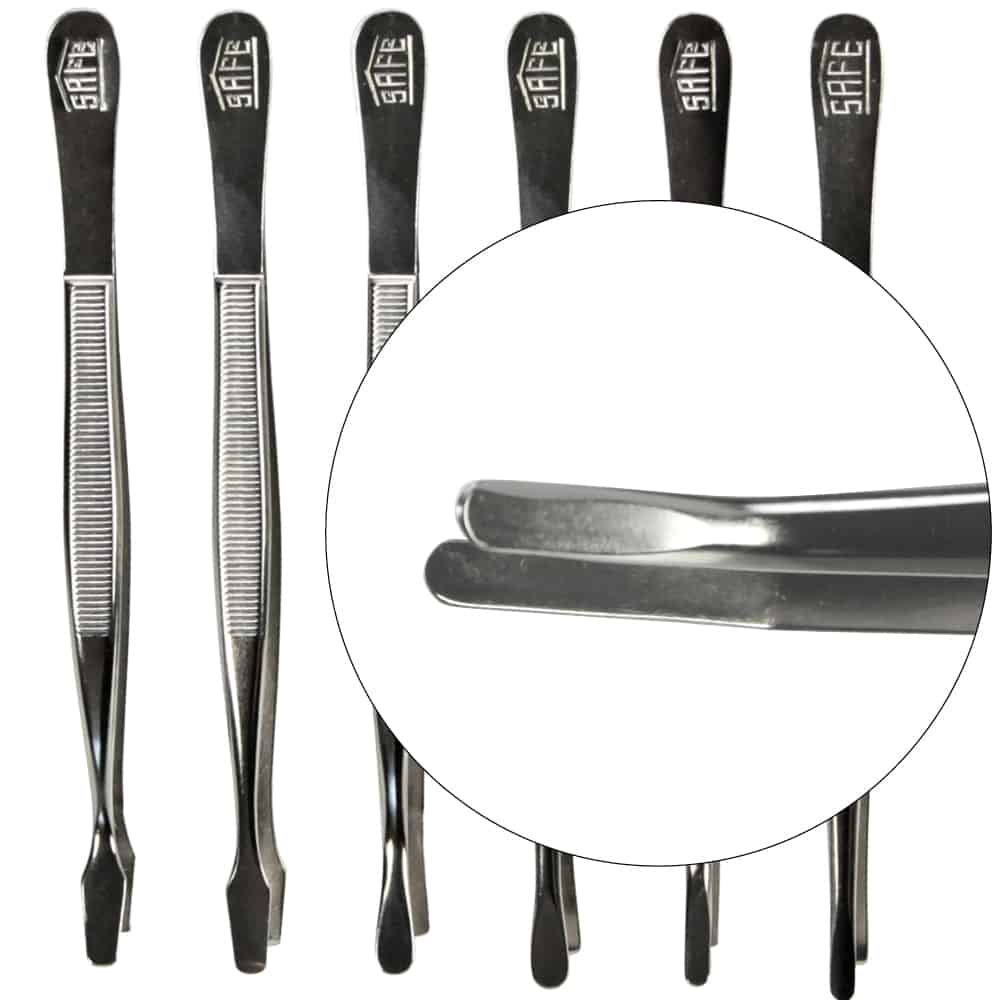 Tweezers (curved, pointed tip) 120mm - Safe Albums