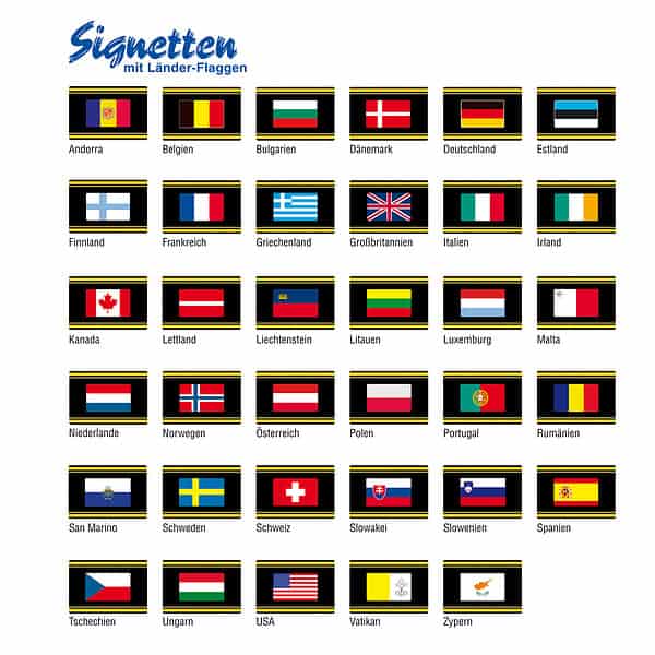 Signetten Adhesive Country Flags - Safe Albums