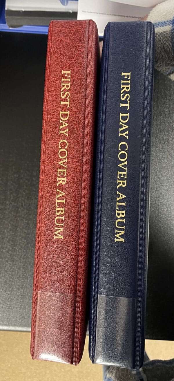 First Day Cover Album with 15 Pages with 2 Pockets with Black inserts ...