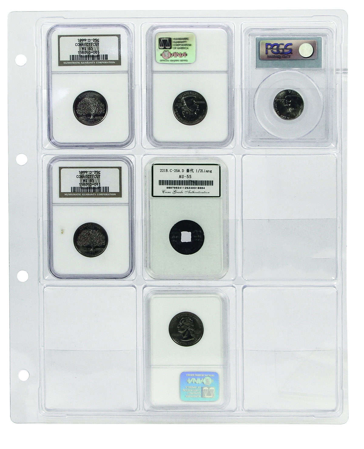 Slabs Coin Holder Page No. 488 (2 pack)